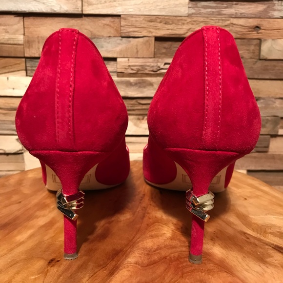 DSQUARED | Shoes | Dsquared2 Red Suede Pumps | Poshmark